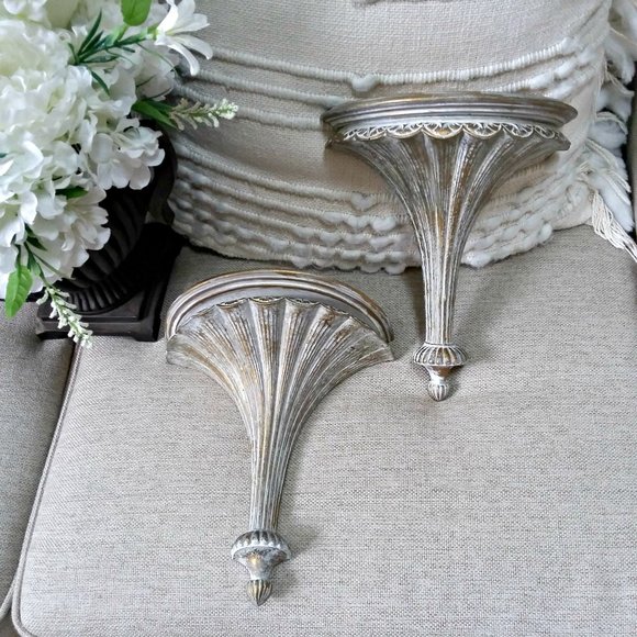Vintage | Wall Decor | Distressed Vintage French Cottage Fluted Wall ...